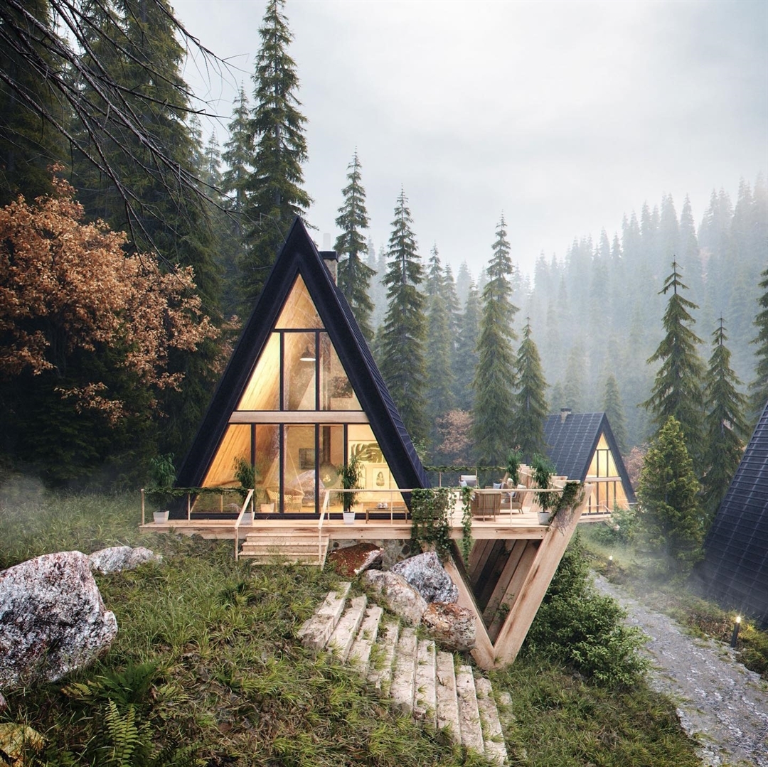 39 ejemplos de casas rurales triangulares - CASAS RURALES